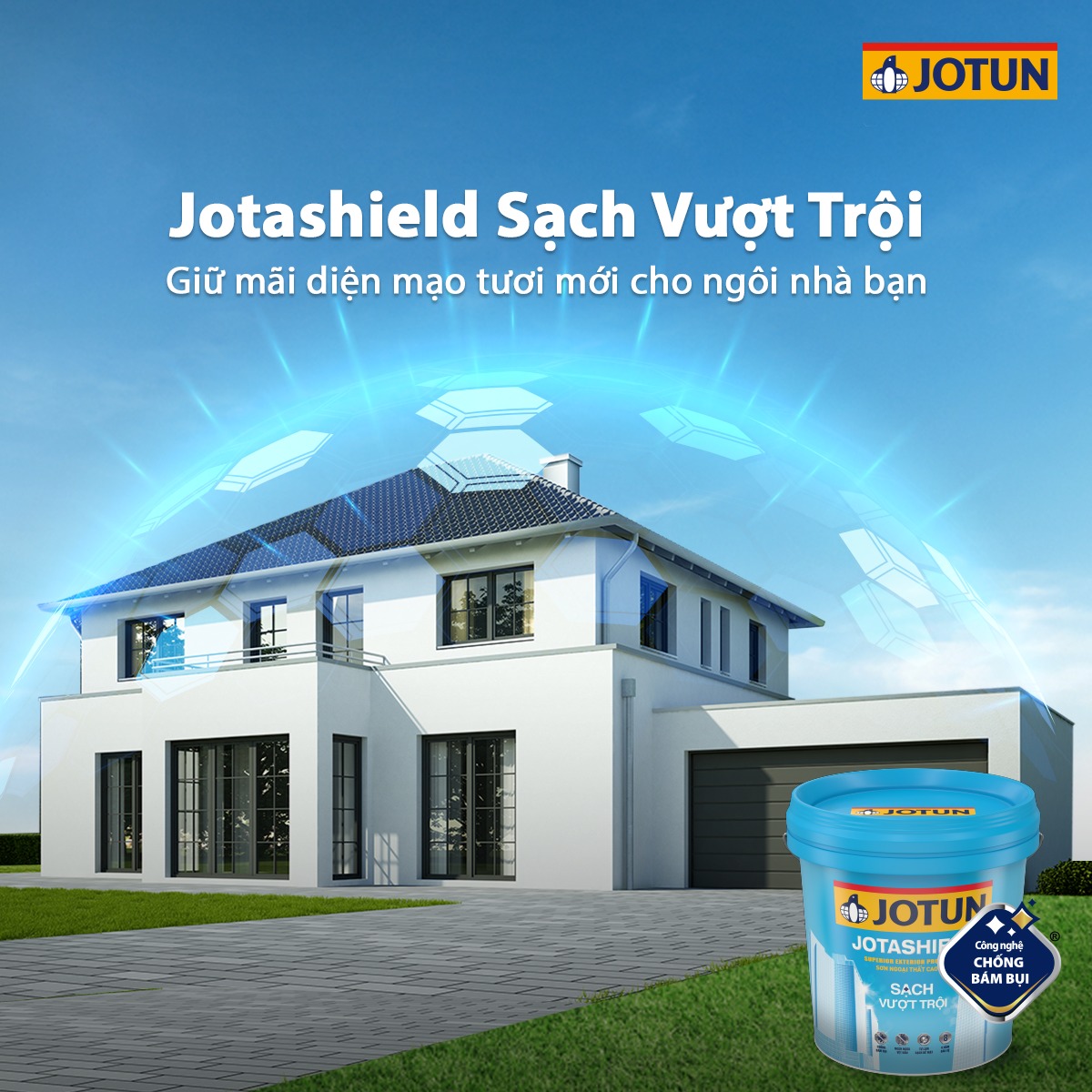 Sơn Jotun Jotashield sạch vượt trội thùng 15L